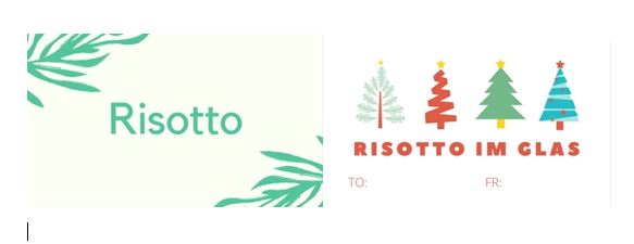 Geschenke aus meiner Küche: Risotto im Glas - Deko-Hus